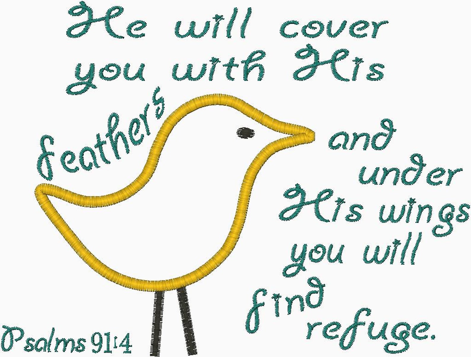 He Will Cover You With His Feathers and Under His Wing You Will Find ...