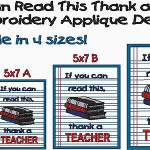 Teacher Note Paper SET OF 4 Embroidery Applique Collection Set - Etsy