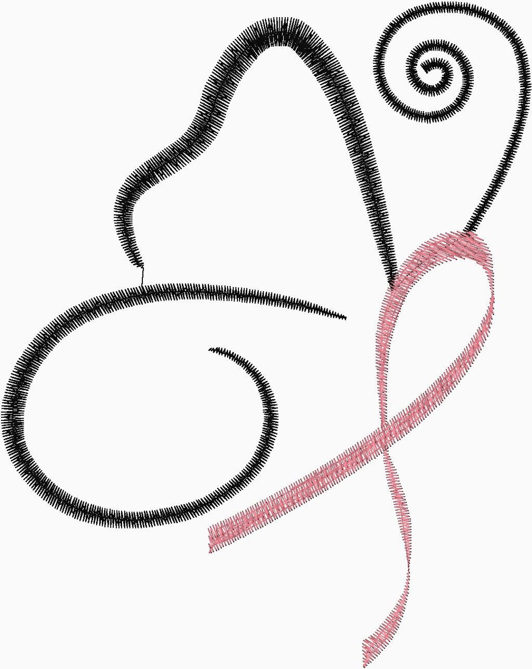Butterfly Cancer Ribbon Embroidery Design Breast Cancer, Childhood ...