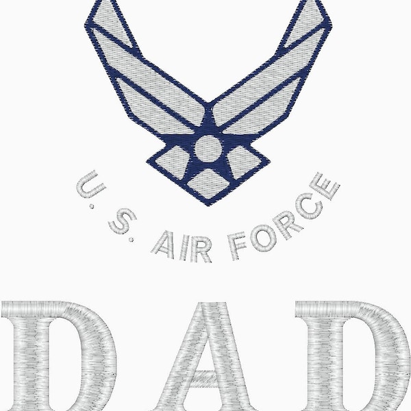 Air Force Embroidery Design - Etsy