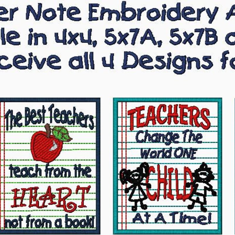 Teacher Embroidery - Etsy