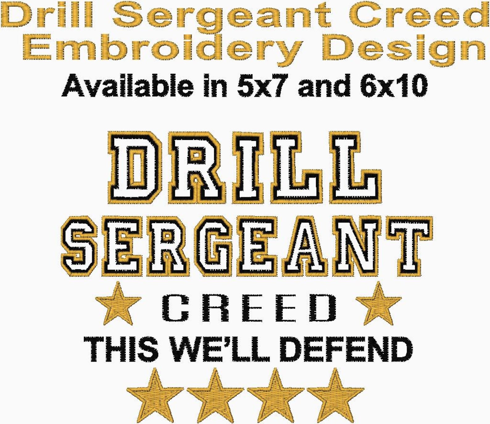 Drill Sergeant Creed This We'll Defend Machine | Etsy