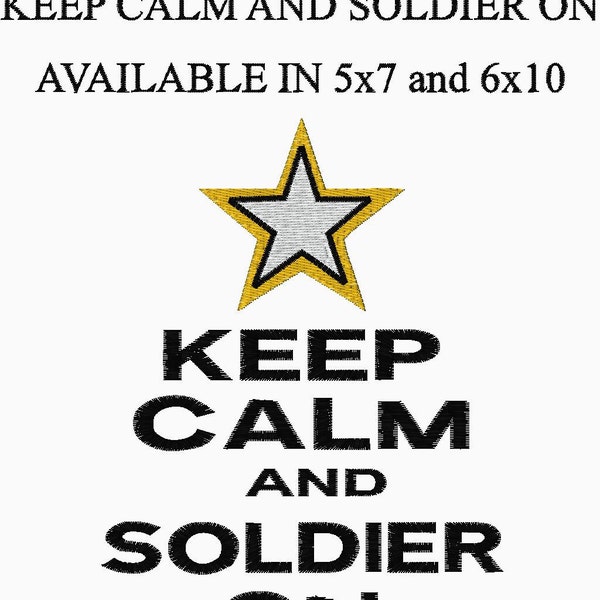 Keep Calm Embroidery - Etsy