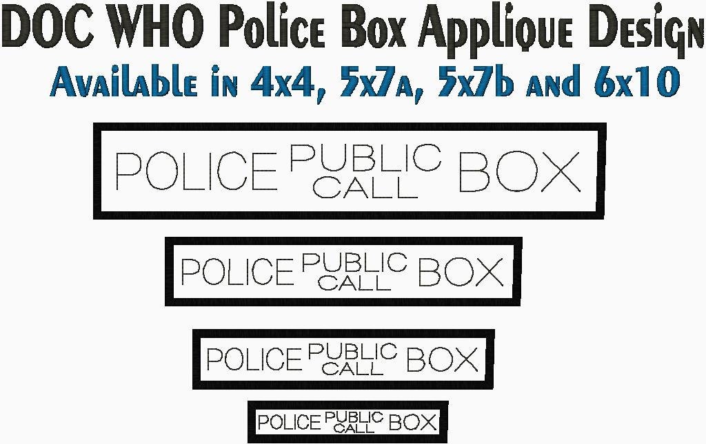 Police Public Call Box Sign Printable