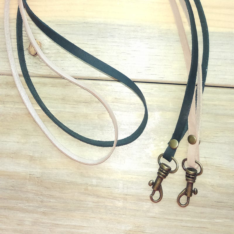 Leather Lanyard - Etsy