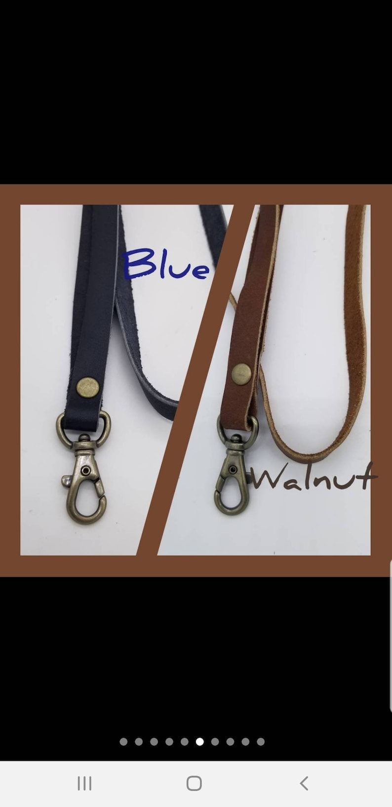 Breakaway leather lanyard | Etsy