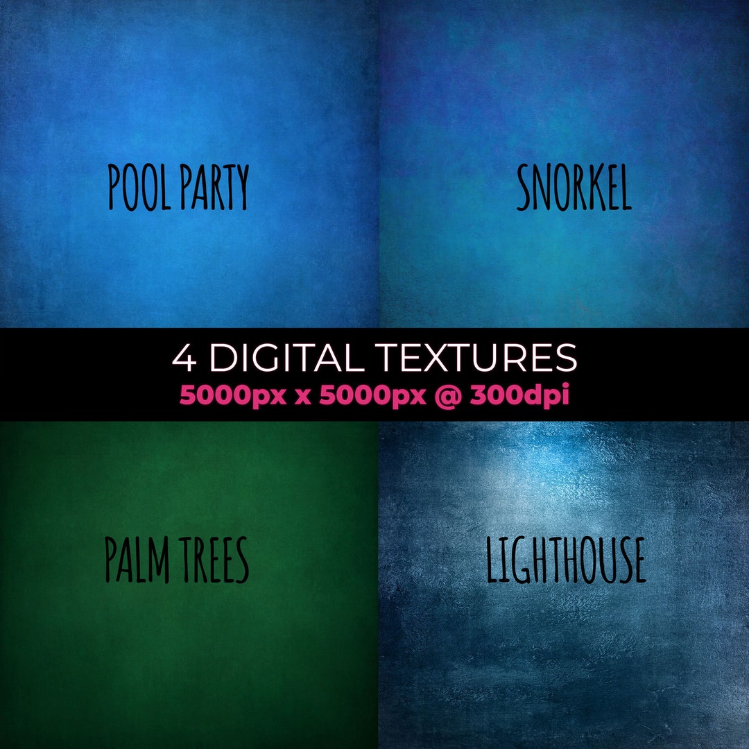 4 DIGITAL BACKGROUNDS - Island Vibes! Use in Photography, Graphic ...