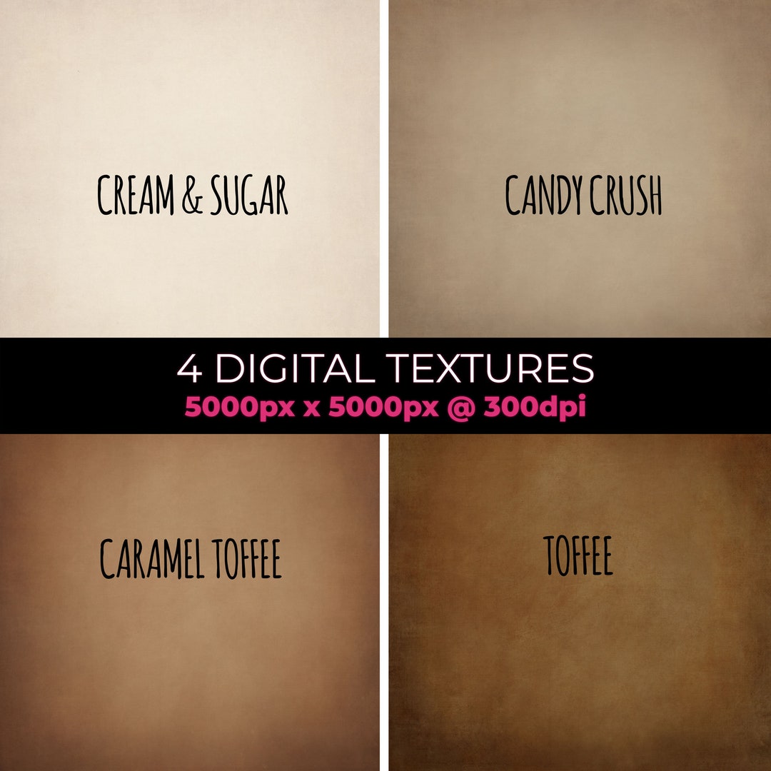 4 DIGITAL BACKGROUNDS - Creamy Toffee! Use for Photography, Photoshop ...