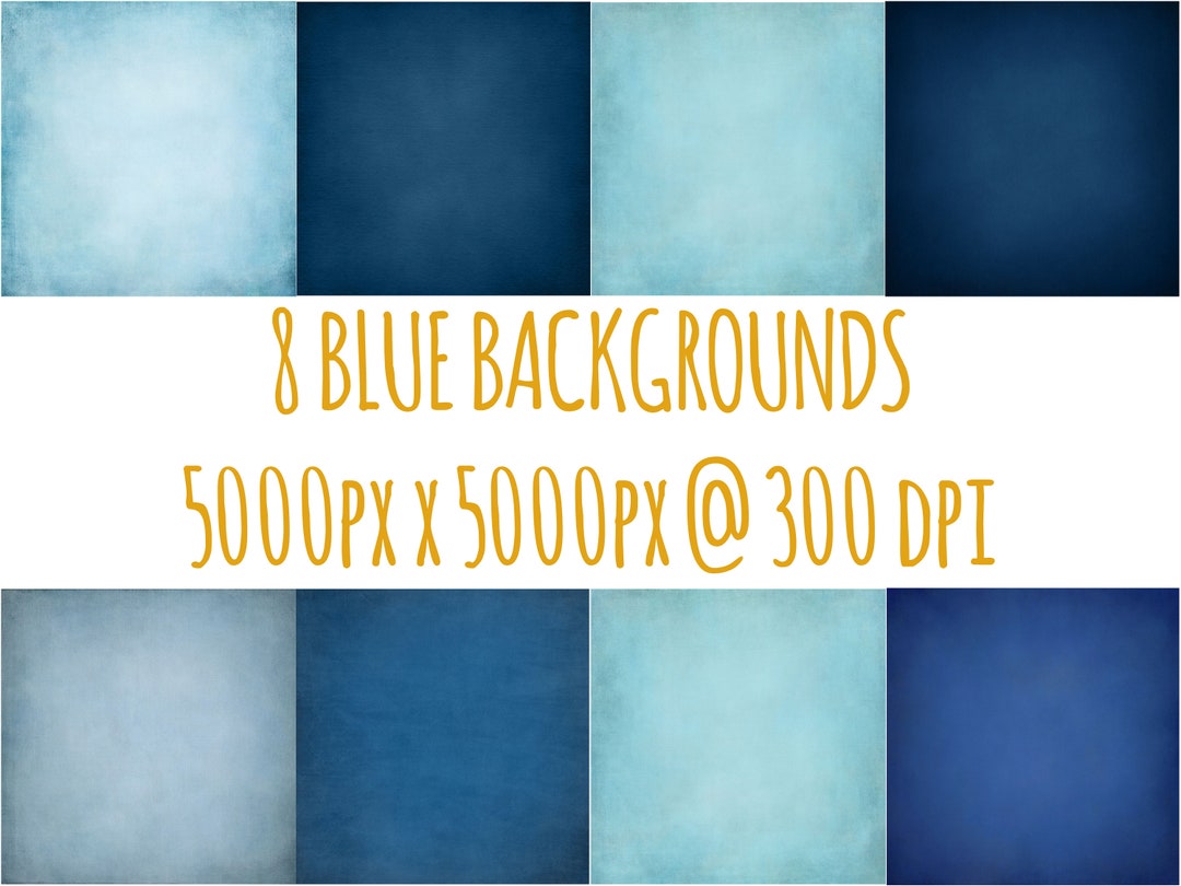 8 Blue Digital Backgrounds for Photography, Video, Portraits, Graphic ...