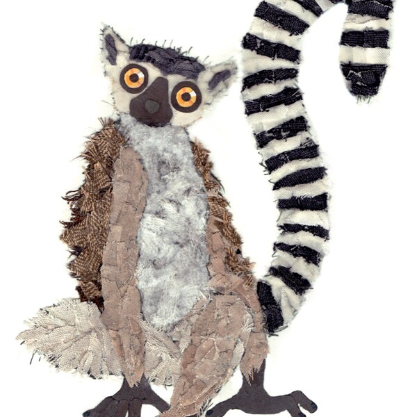 Ring Tailed Lemur - Etsy