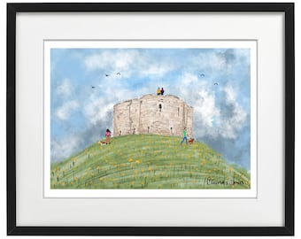Clifford S Tower York Print Etsy Uk