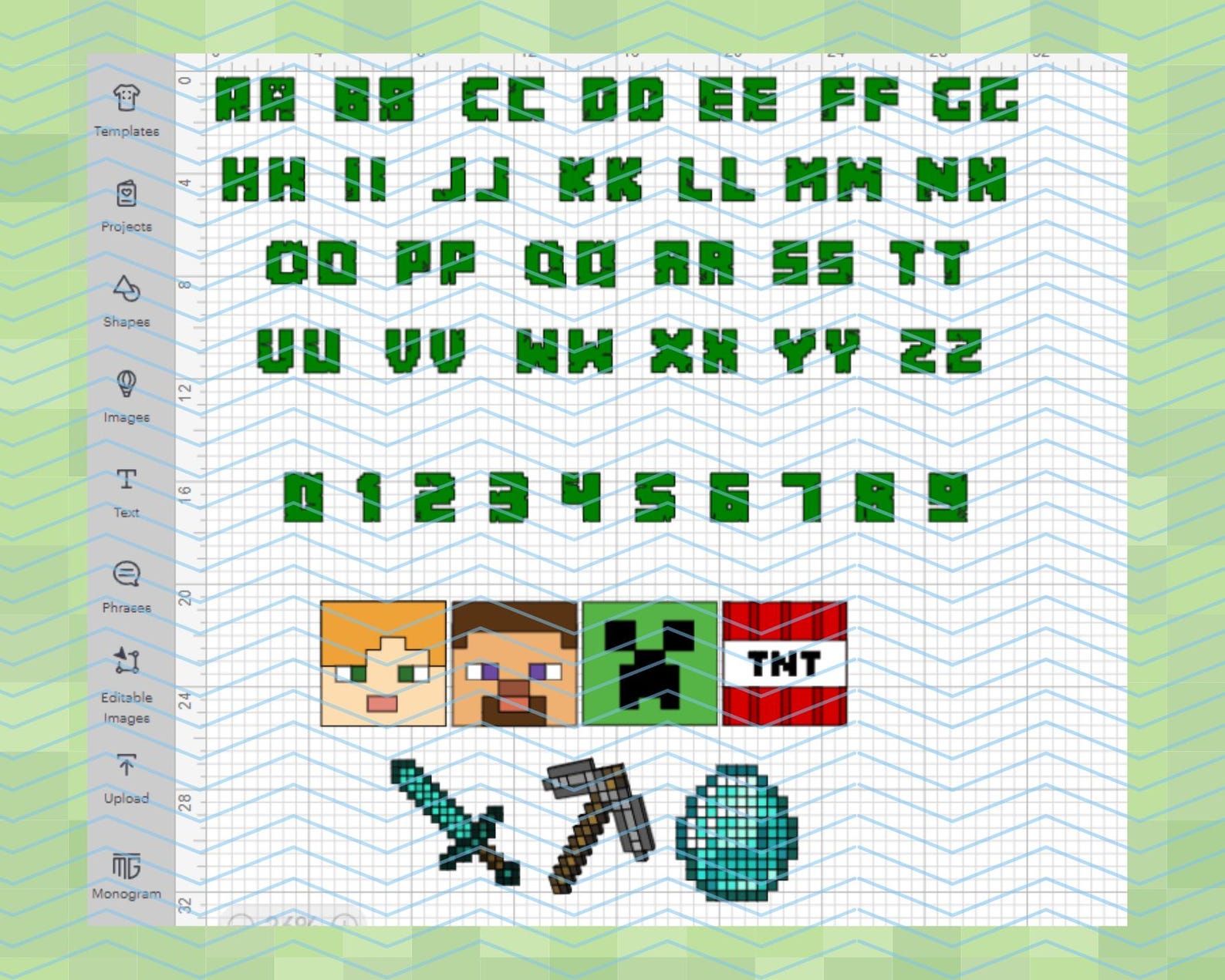 Gamer Font Bundle: Alphabet, Numbers SVG, PNG Cut Files (digital ...