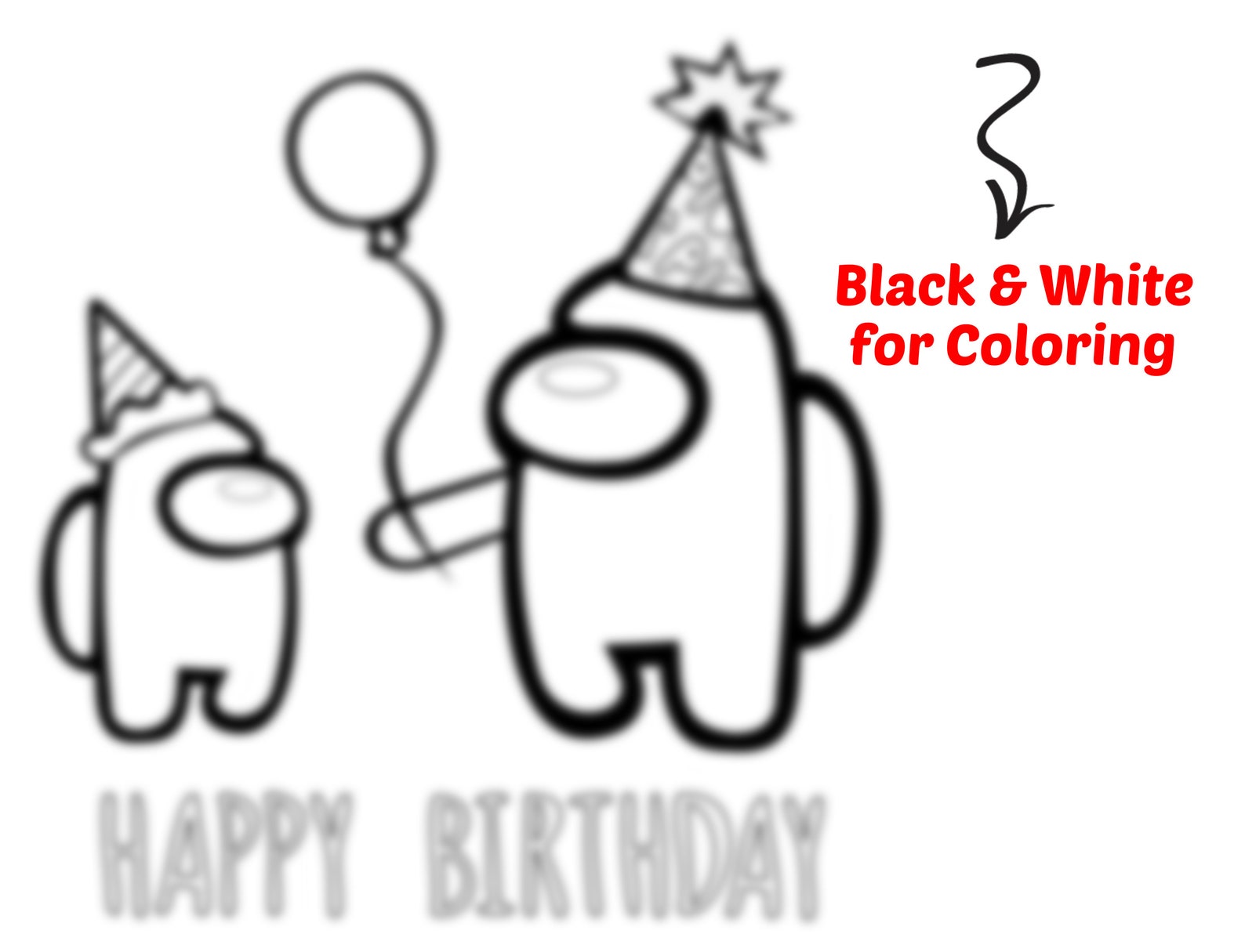 Birthday among us svg - herych