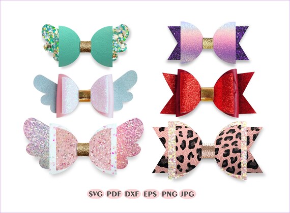 Hair Bow Template Hair Bow Svg Bow Svg Bow Template Bow - Etsy
