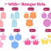 Hair Bow Clip Display Card 03 Bundle of 8 Style and 3 Sizes, Total of ...