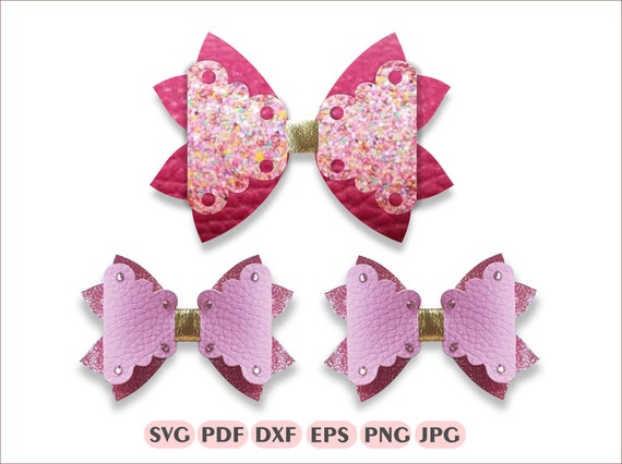 Hair Bow Svg Bow Svg Bow Template Hair Bow Template Bow | Etsy