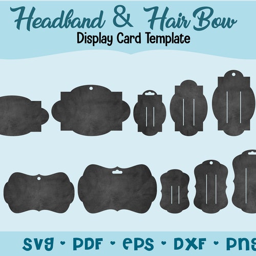 Hair Bow Display Card 04 Bundle of 8 Style and 3 Sizes - Etsy