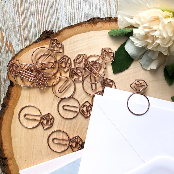 Rose Gold Paper Clips 30 PCS Planner Decorations Office - Etsy