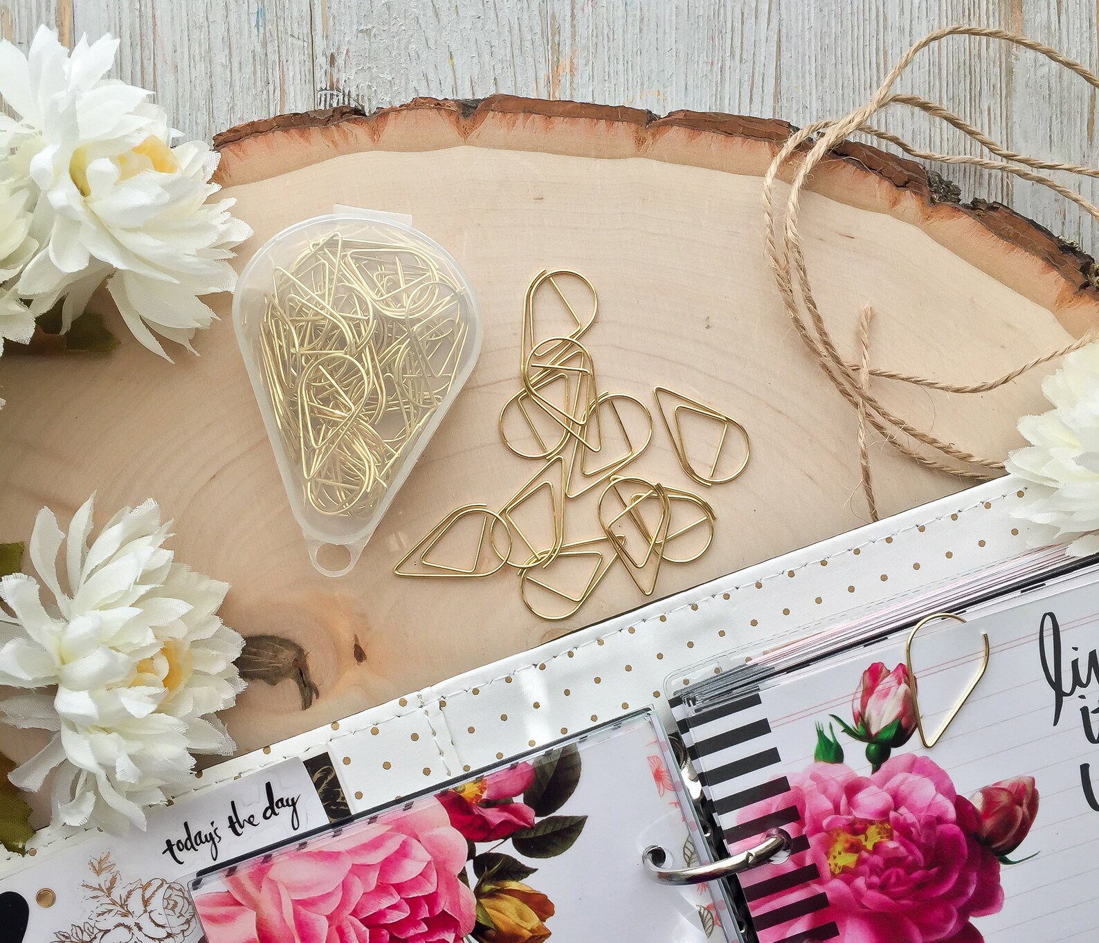 Gold Paper Clips 50 PCS Planner Decorations Office | Etsy