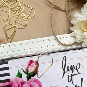 Gold Paper Clips - Cute Planner Decorations, Office Supplies (50 PCS ...