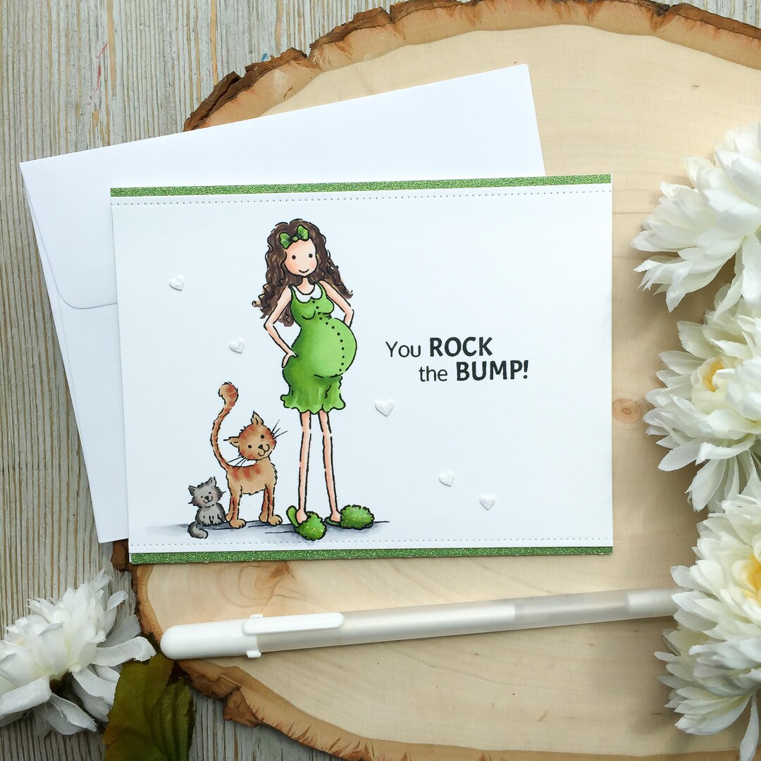 Handmade Baby Shower Card Pregnancy Announcement Card for Baby Shower ...