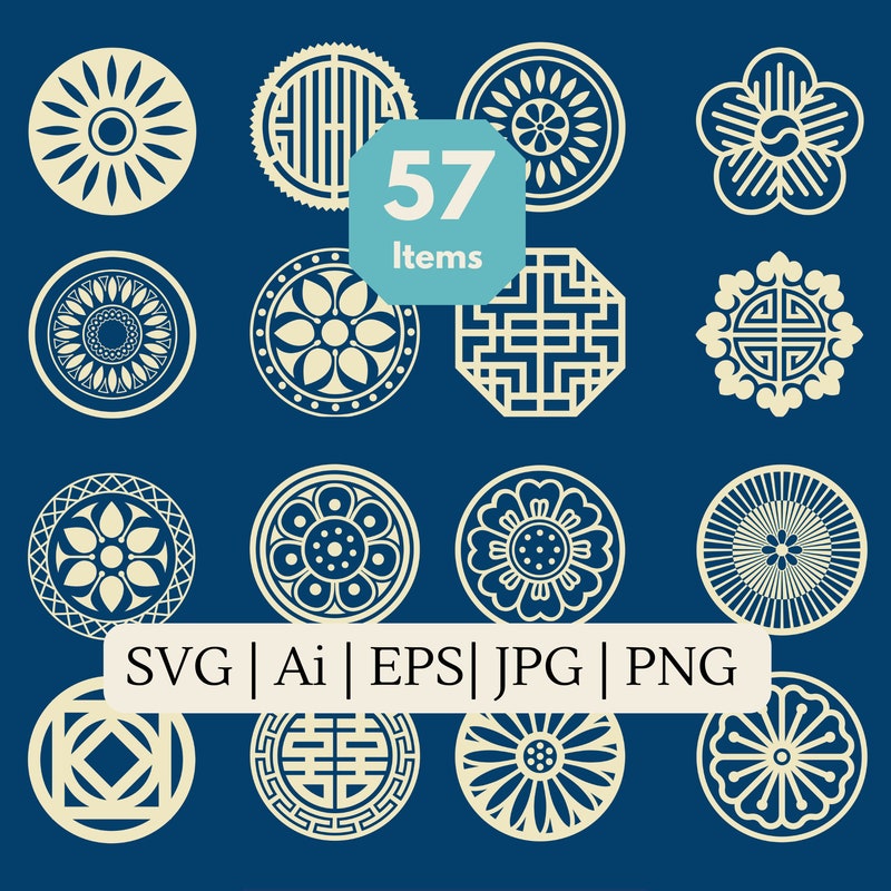 Circle Patterns Svg - Etsy