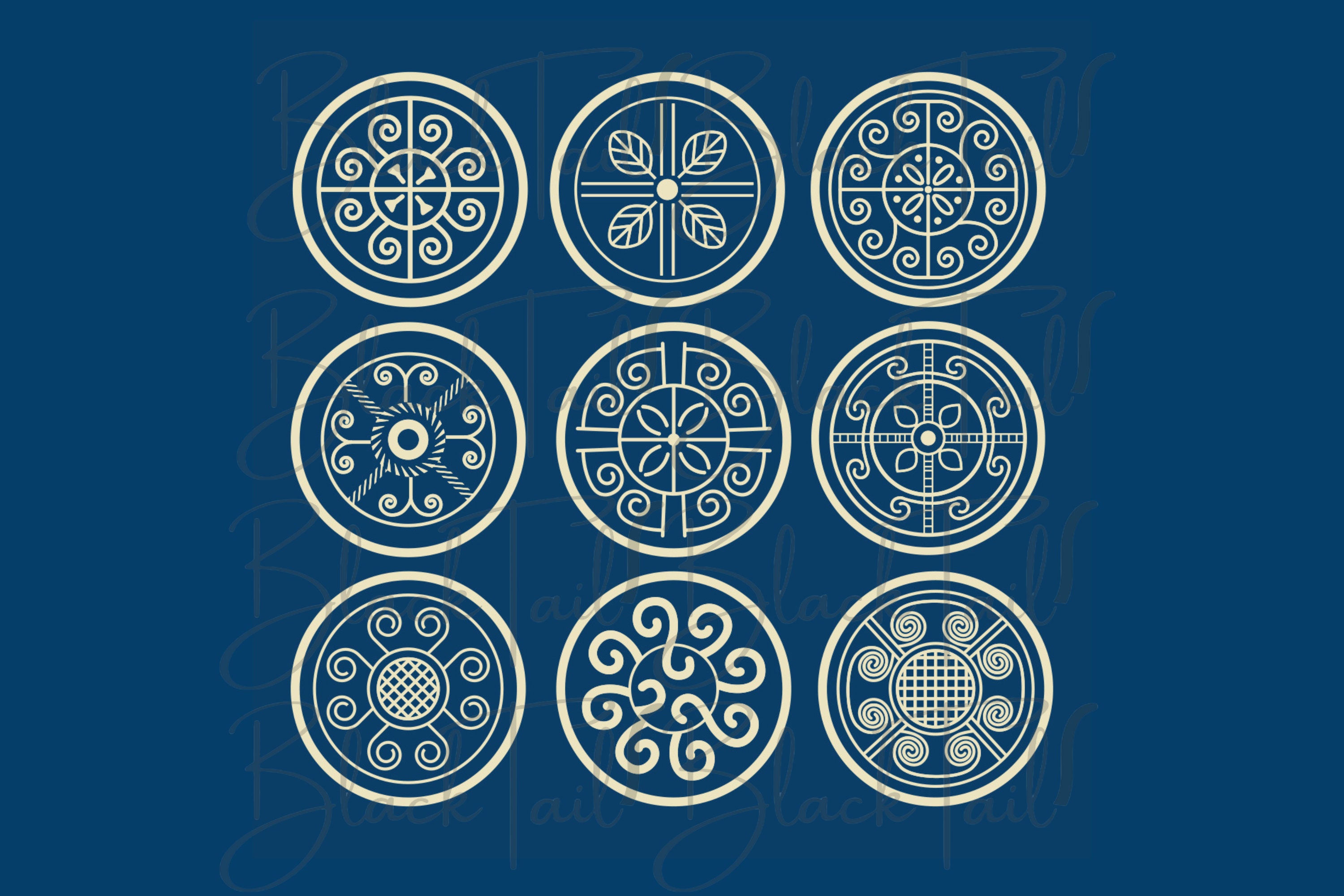 57 Oriental Ornamental Elements, Decorative Elements, Traditional ...