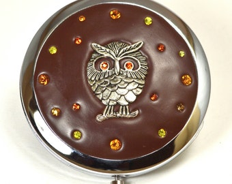 Owl Compact Mirror - Etsy