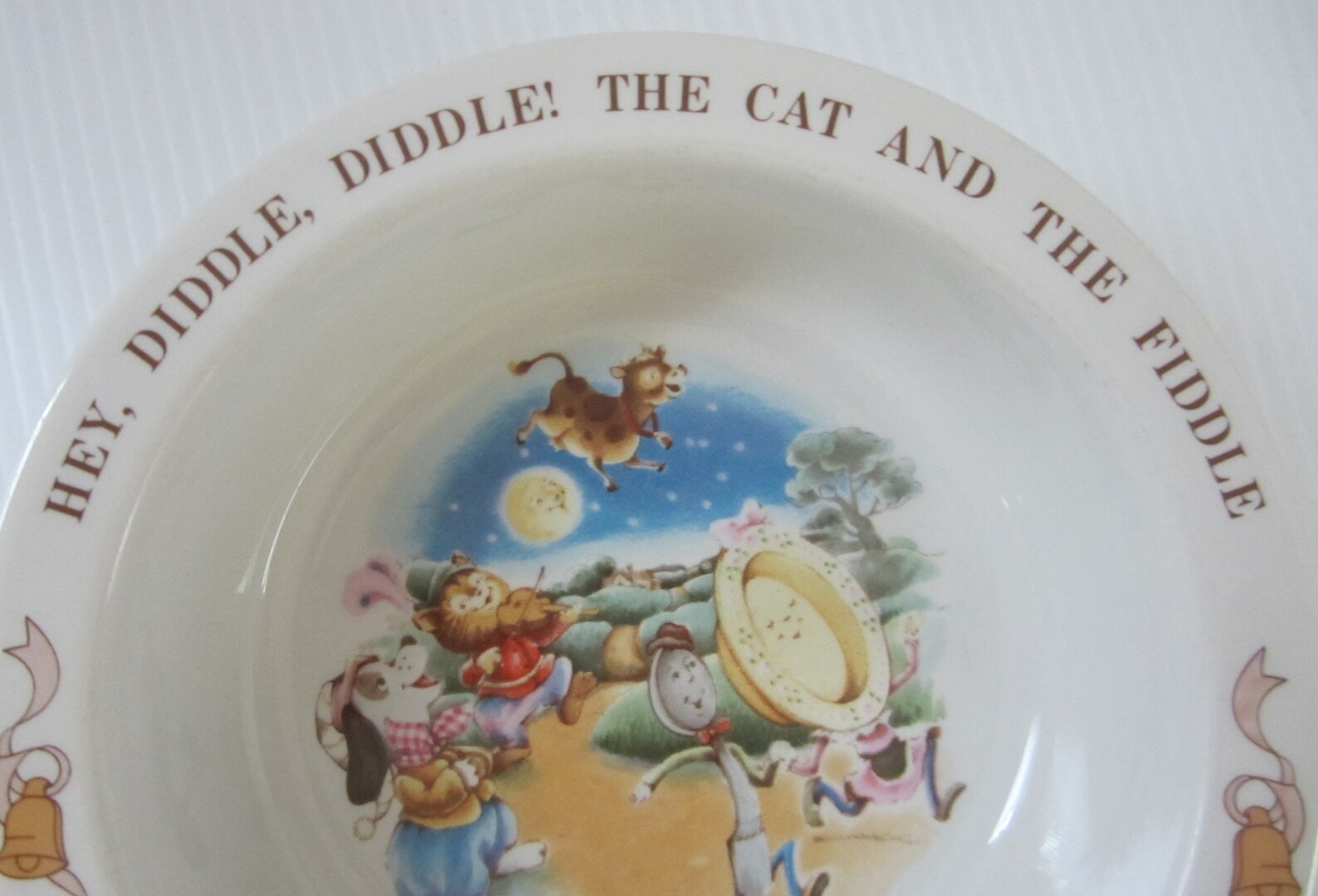 Child's Bowl Hey Diddle Diddle by Avon Vintage 1984 - Etsy