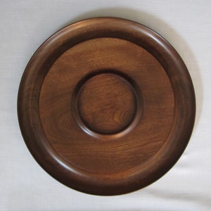 14 Woodbury Woodware Round Chip & Dip Serving Tray Vintage Vermont Hand ...
