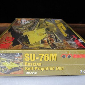 Maquette Russian Self-propelled Gun Model Kit No. SU-76M MQ-3501 Vtg 1990s Red Army Collection ...