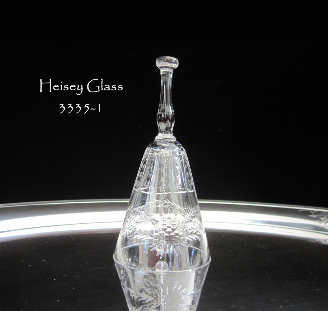 Heisey Cut Crystal Bell Floral Pattern 3335-1 • Vintage C1920 Vertical ...