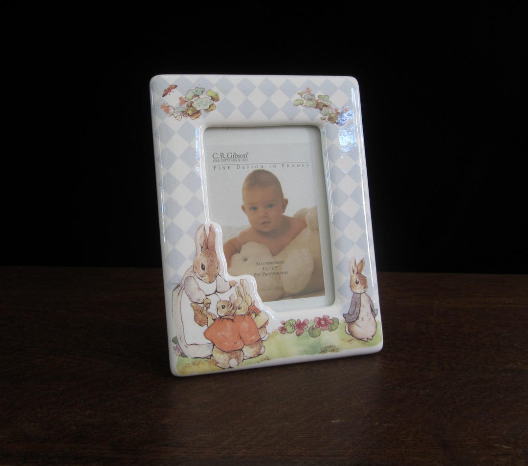 Vintage Peter Rabbit Ceramic Picture Frame F. Warne Beatrix Potter for ...
