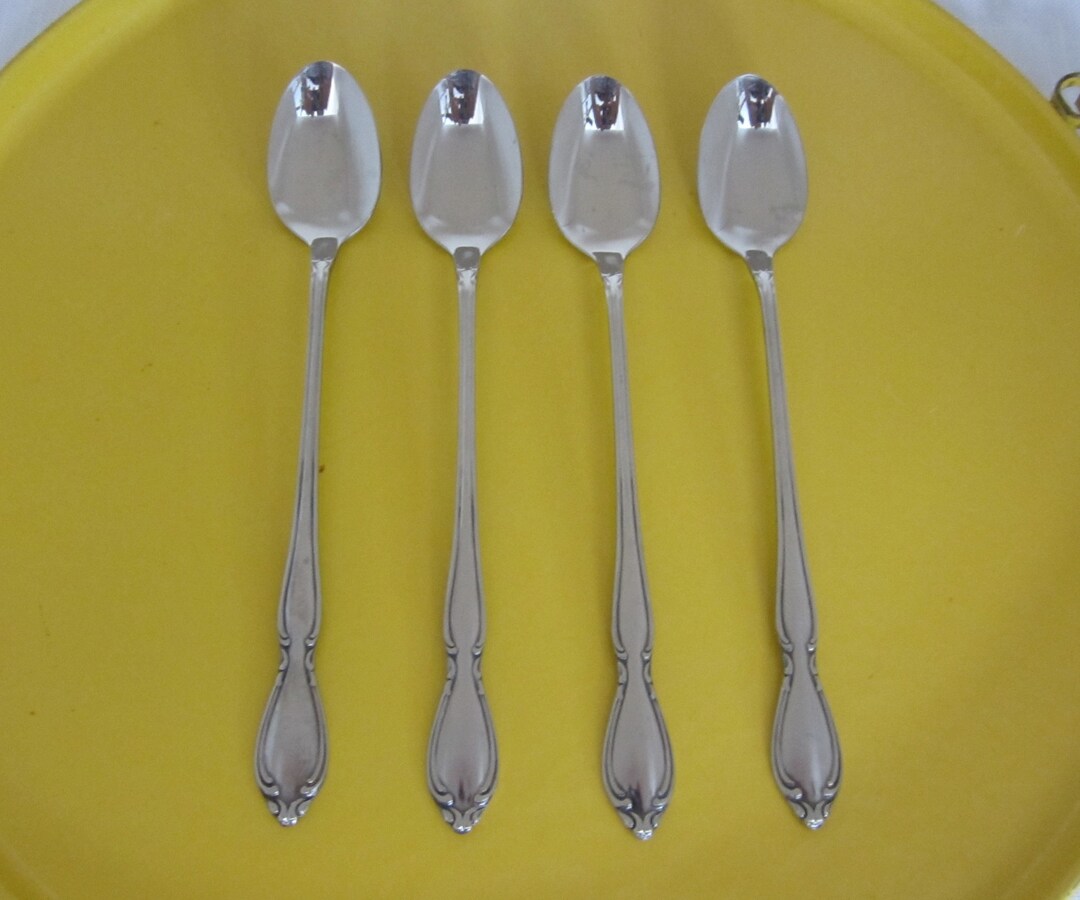 4-pc Strathmore Stainless Iced Tea Spoon Set by Oneida Ltd. • Deluxe ...