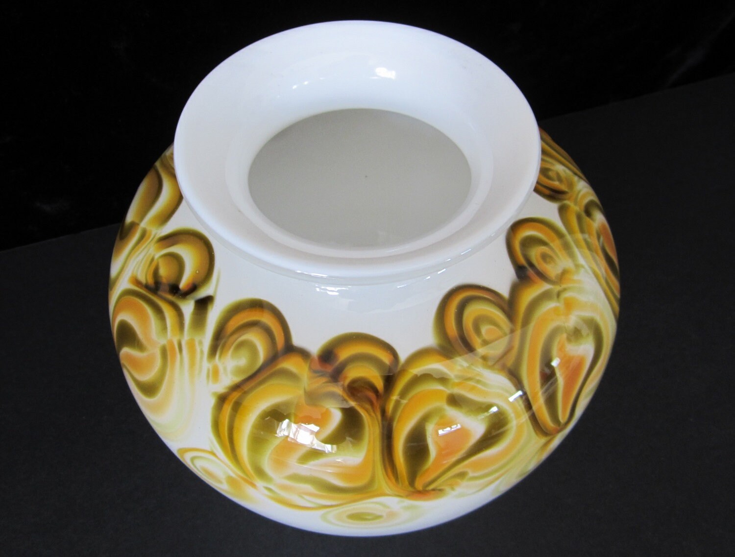 5 3/4 Mary Angus Art Glass Vase Signed & Dated Vintage - Etsy