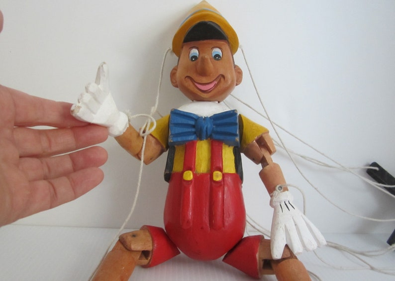 15 Wooden Pinocchio Marionette String Puppet Vintage - Etsy