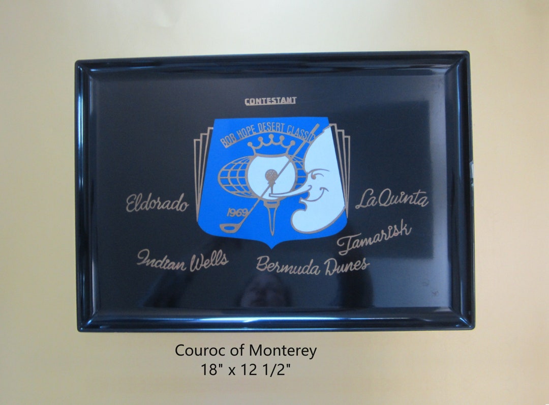 Couroc of Monterey Tray Golf 1969 Bob Hope Desert Classic • Vintage ...