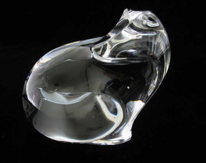 Dansk Crystal Paperweight Silver Fox Polar Wildlife Collection Full 24% ...