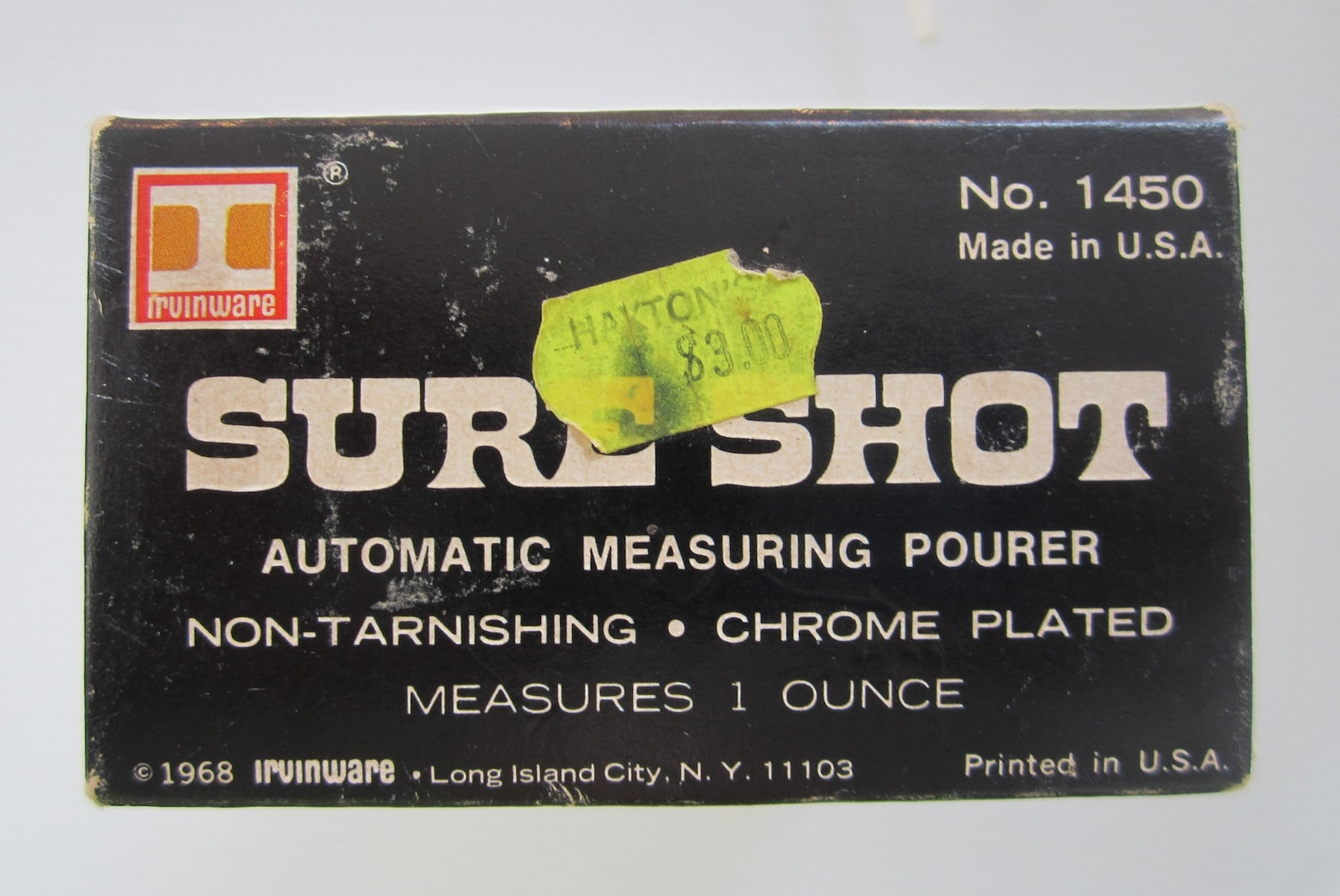 1968 Sure Shot Automatic Measuring Pourer by Irvinware • Vintage 1-oz ...