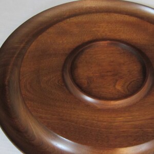 14 Woodbury Woodware Round Chip & Dip Serving Tray Vintage Vermont Hand ...