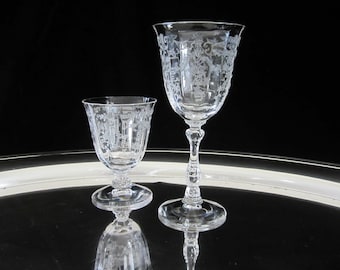 Magnum Wine Navarre Clear by Fostoria Glass • Elegant Etched Crystal ...