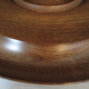 14 Woodbury Woodware Round Chip & Dip Serving Tray Vintage Vermont Hand ...