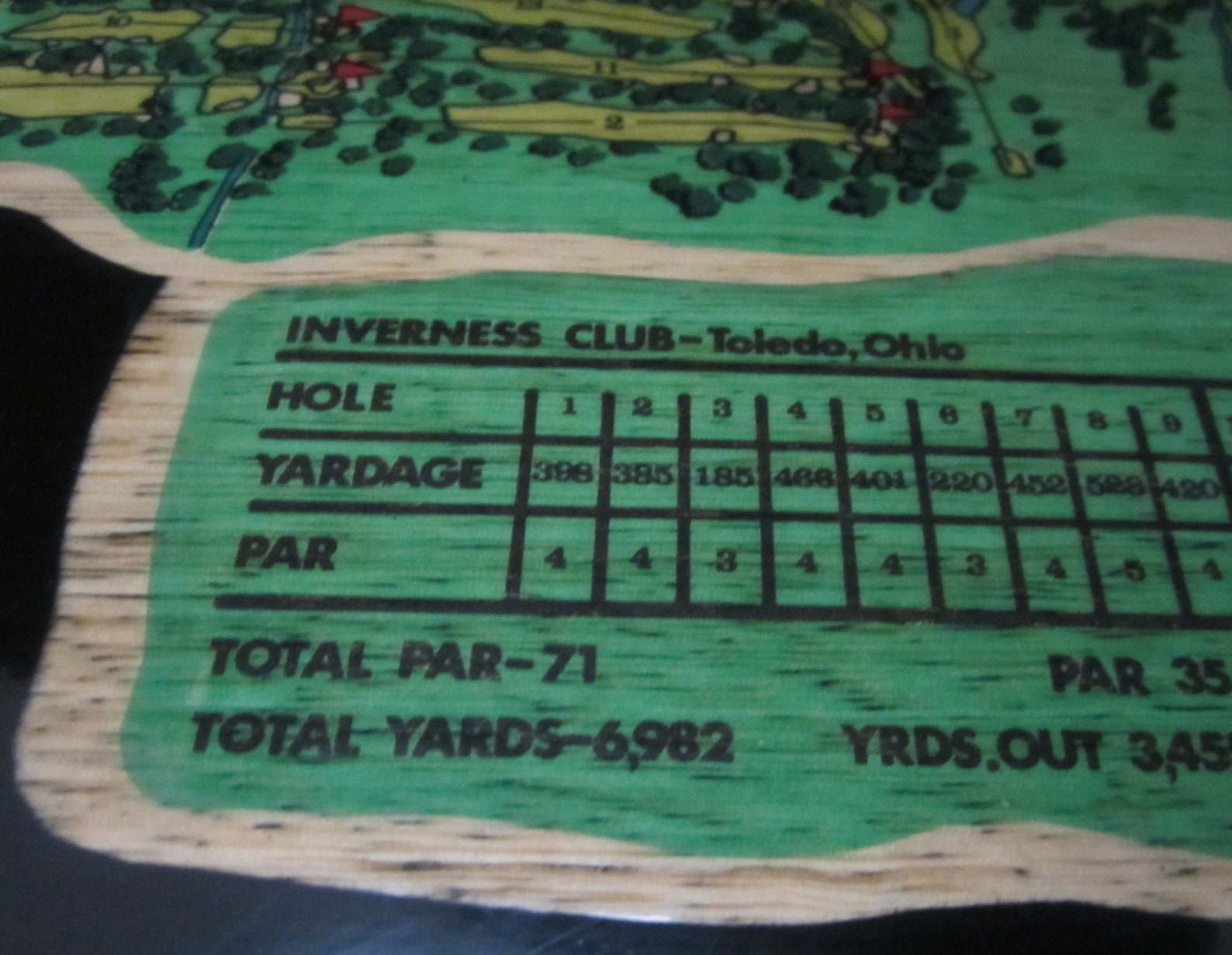 1979 US Open Couroc Tray: Vintage Golf Collectible, Inverness Club Rare ...