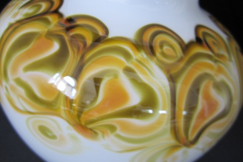 5 3/4 Mary Angus Art Glass Vase Signed & Dated Vintage - Etsy