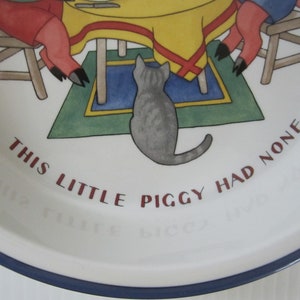 Tiffany & Co. Five Little Pigs Child's Bowl • Vintage 1993 Cute ...