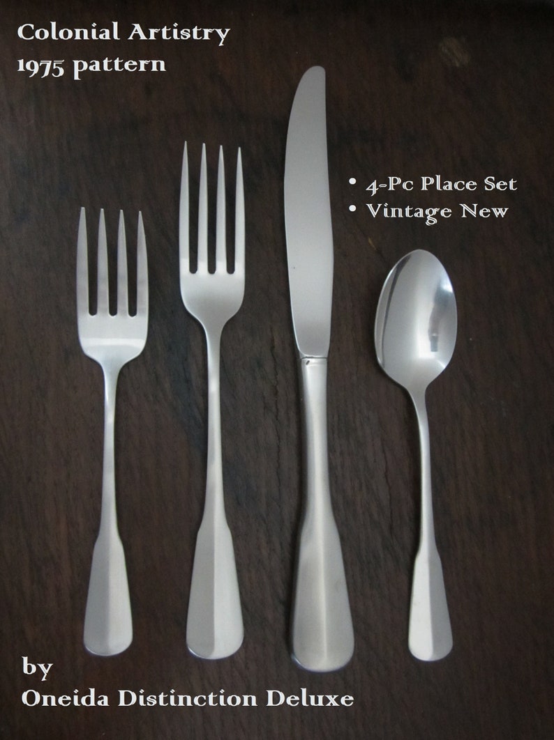 1 4 Pcs Colonial Artistry Flatware Teaspoon Salad or Dinner - Etsy