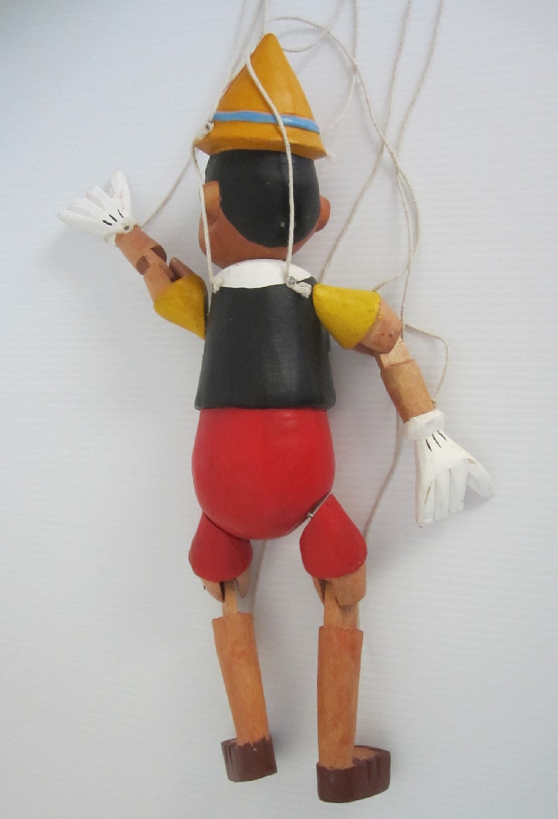 15 Wooden Pinocchio Marionette String Puppet Vintage - Etsy