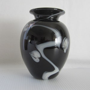 6 1/2" David Mauk Vase Signed Original Art Glass • Vintage 1985 ...