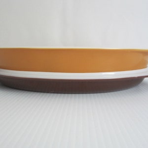 Pyrex 063 Old Orchard Oval Divided Casserole With Lid • 1 Quart Orange ...