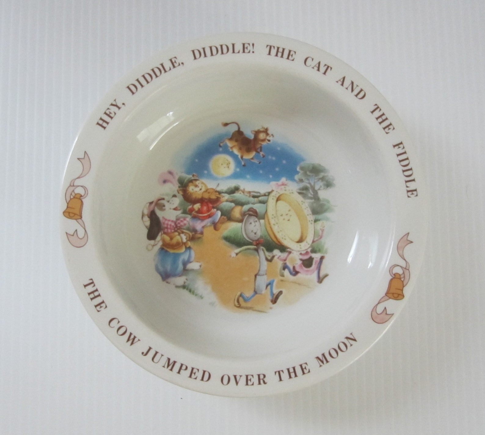 Child's Bowl Hey Diddle Diddle by Avon Vintage 1984 - Etsy